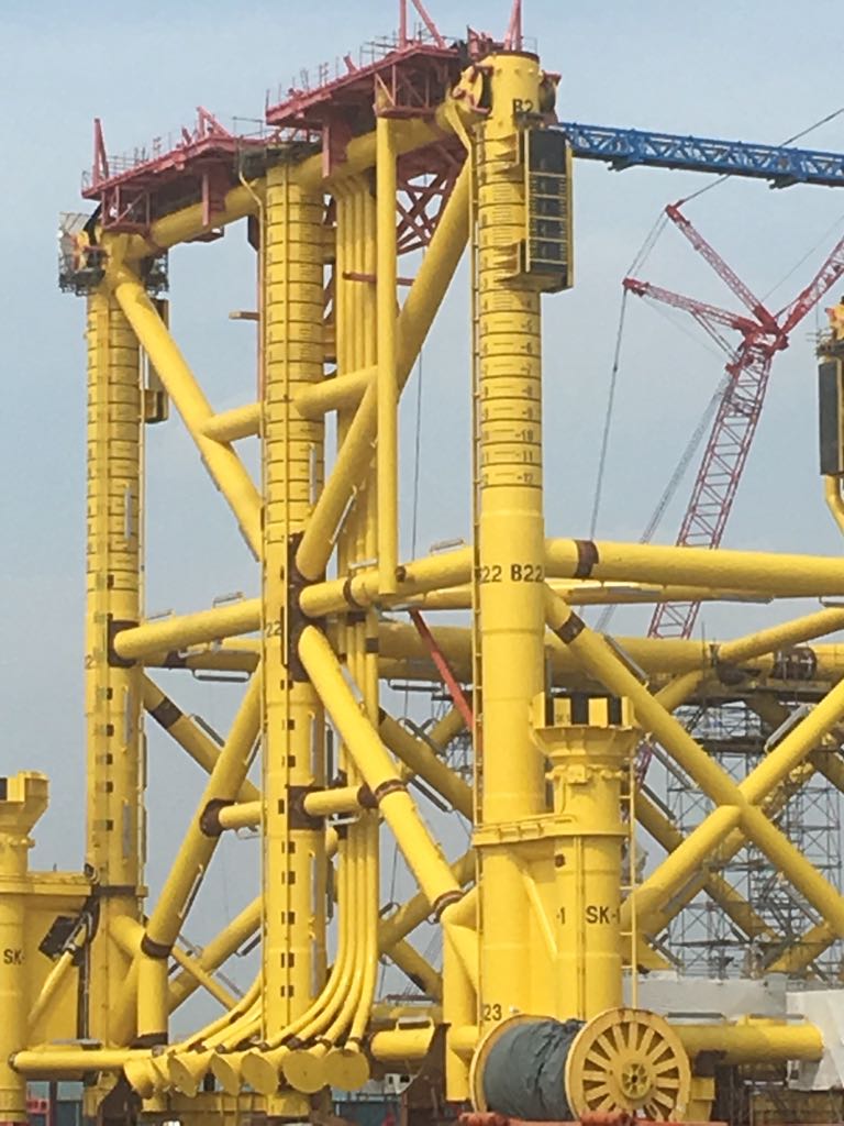 Blasting and painting of Jacket Borwin 3